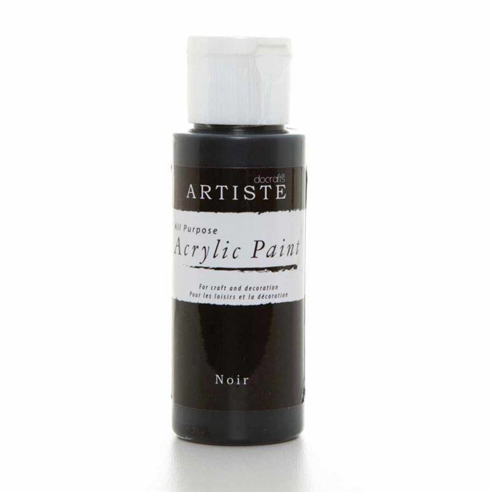 Docrafts Acrylic Paint (2oz) - Noir (DOA 763259) - Craftlines B.V.