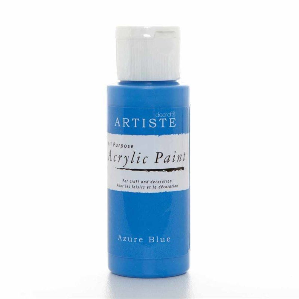 Docrafts Acrylic Paint (2oz) - Azure Blue (DOA 763234) - Craftlines B.V.
