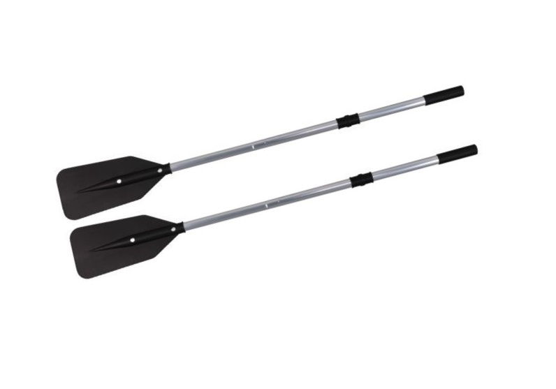 Peddel set (zwart) met gat voor roeidol 152 cm lang - Rubberboot Expert