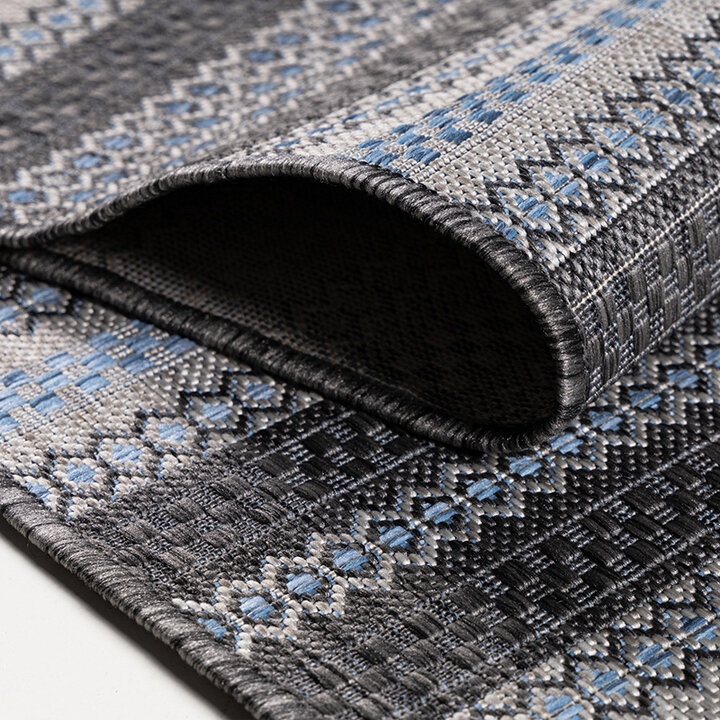 Gestreept buitenkleed - Sunara Antraciet - Volero