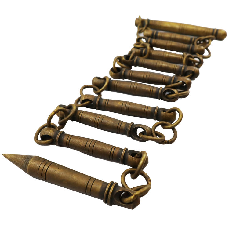 Brass Nine Section Chain Whip - Enso Martial Arts Shop Bristol Brass Nine Section Chain Whip - Enso Martial Arts Shop Bristol