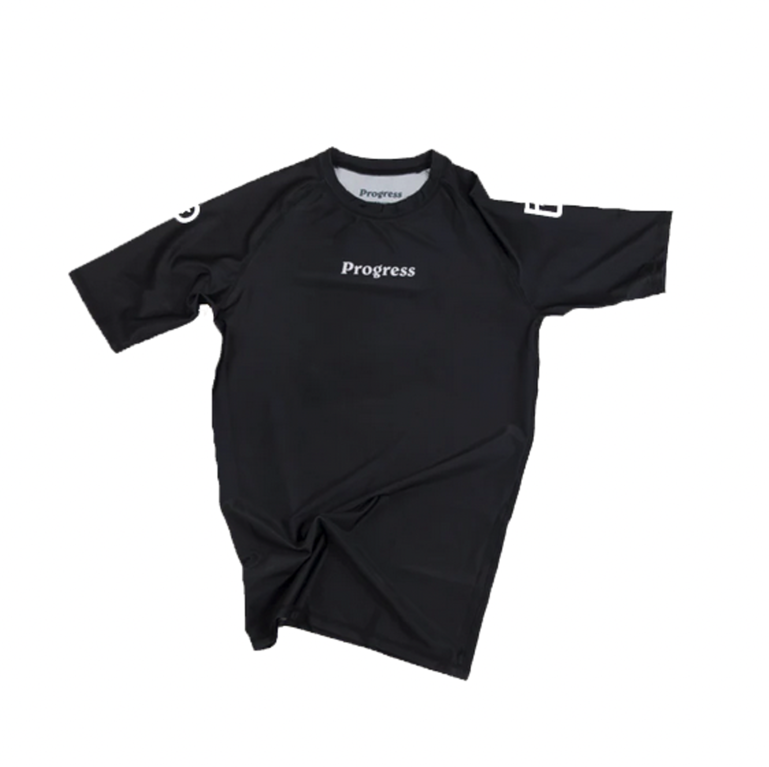 Progress BJJ Rash Guard Black Shortsleeve - Enso Martial Arts Shop Bristol