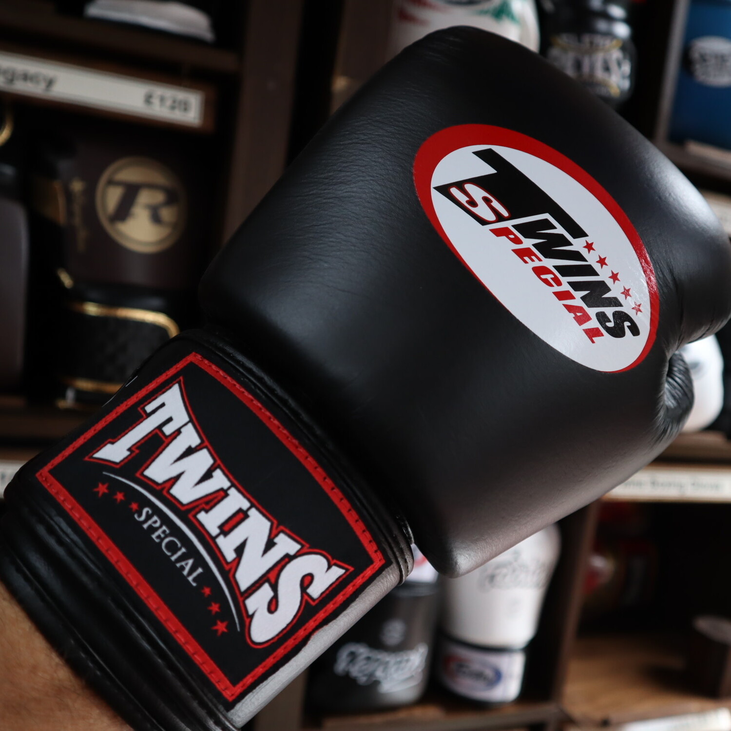 Twins Boxing Gloves Black made in Thailand for Thai Fighters - Enso ...