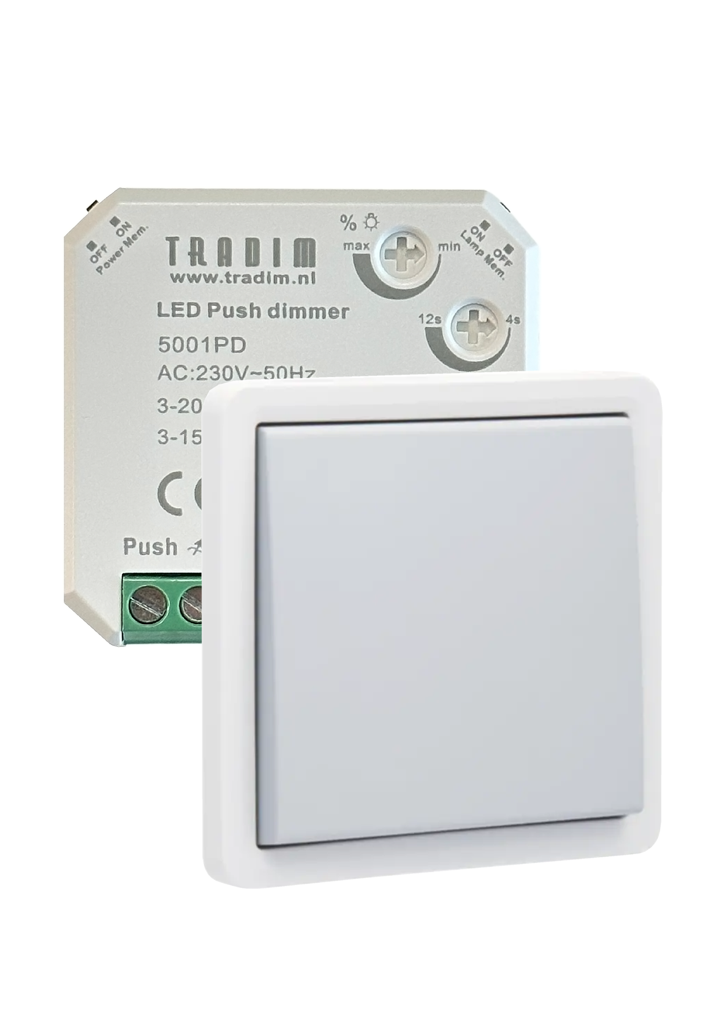 Tradim 5001PD LED Pulse dimmer | Pulse switch | ET48 - ET48.com