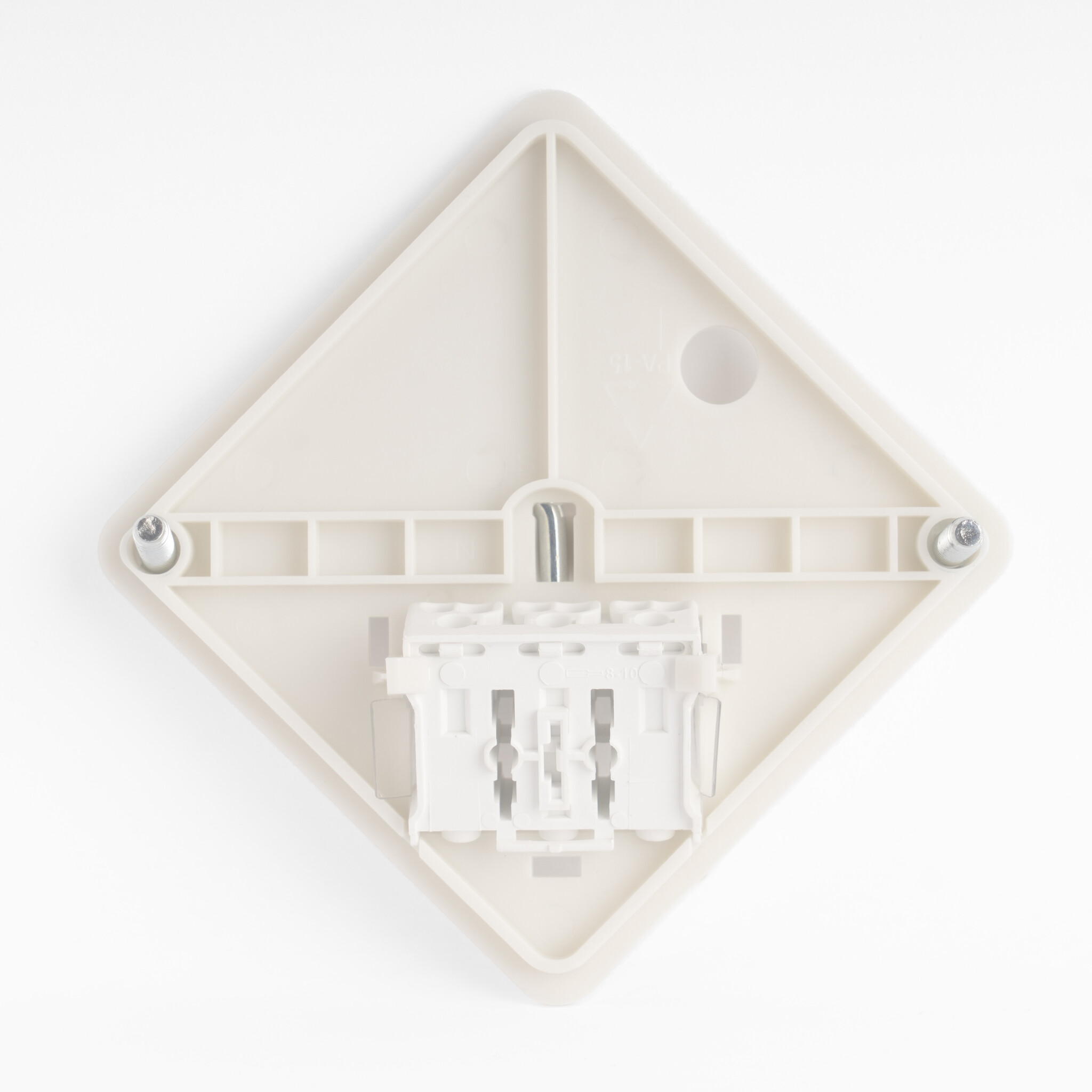 Tradim square junction box cover with 3x plug-in terminal - ET48.com