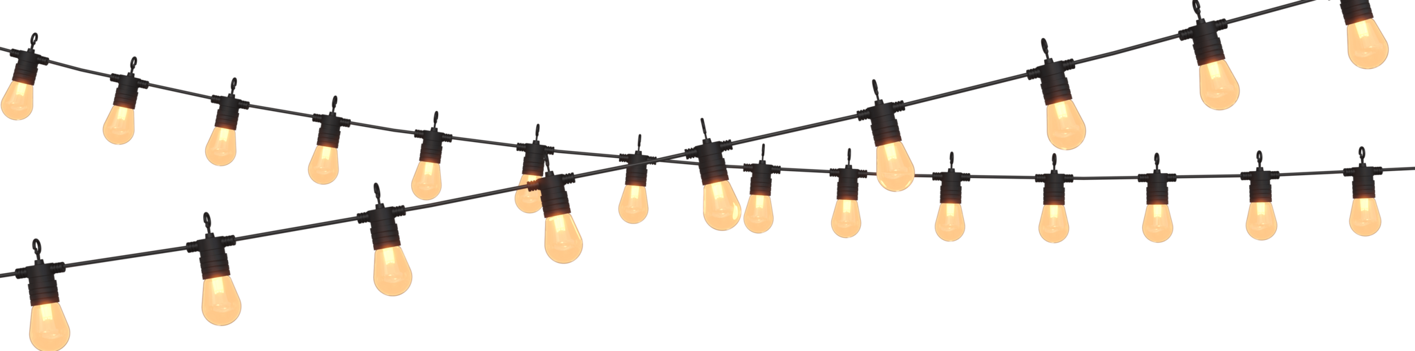 Calex Vibey Party Light string 100 – 240V 10 lamps (ST45) Clear 1.8W ...