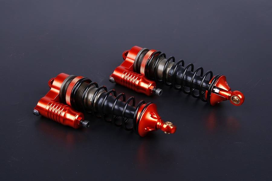 LT CNC alloy front shocks with buffer caps (2pc.) - RovanSports.nl