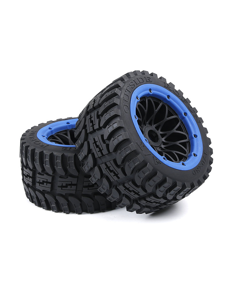 Baha 2nd gnt AT (all terrain) Wheel Tire Front 170x60 (2pcs) with black ...