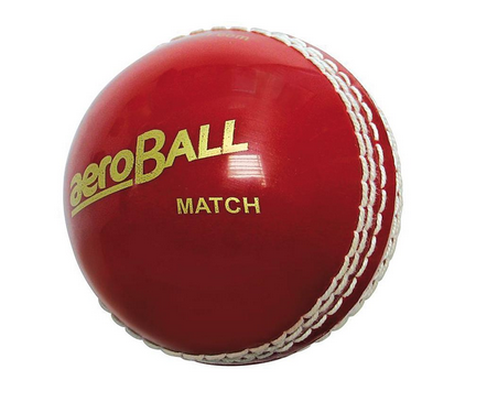 AeroBall Senior Match Cricket Ball (2023) Red - Gannon Sports
