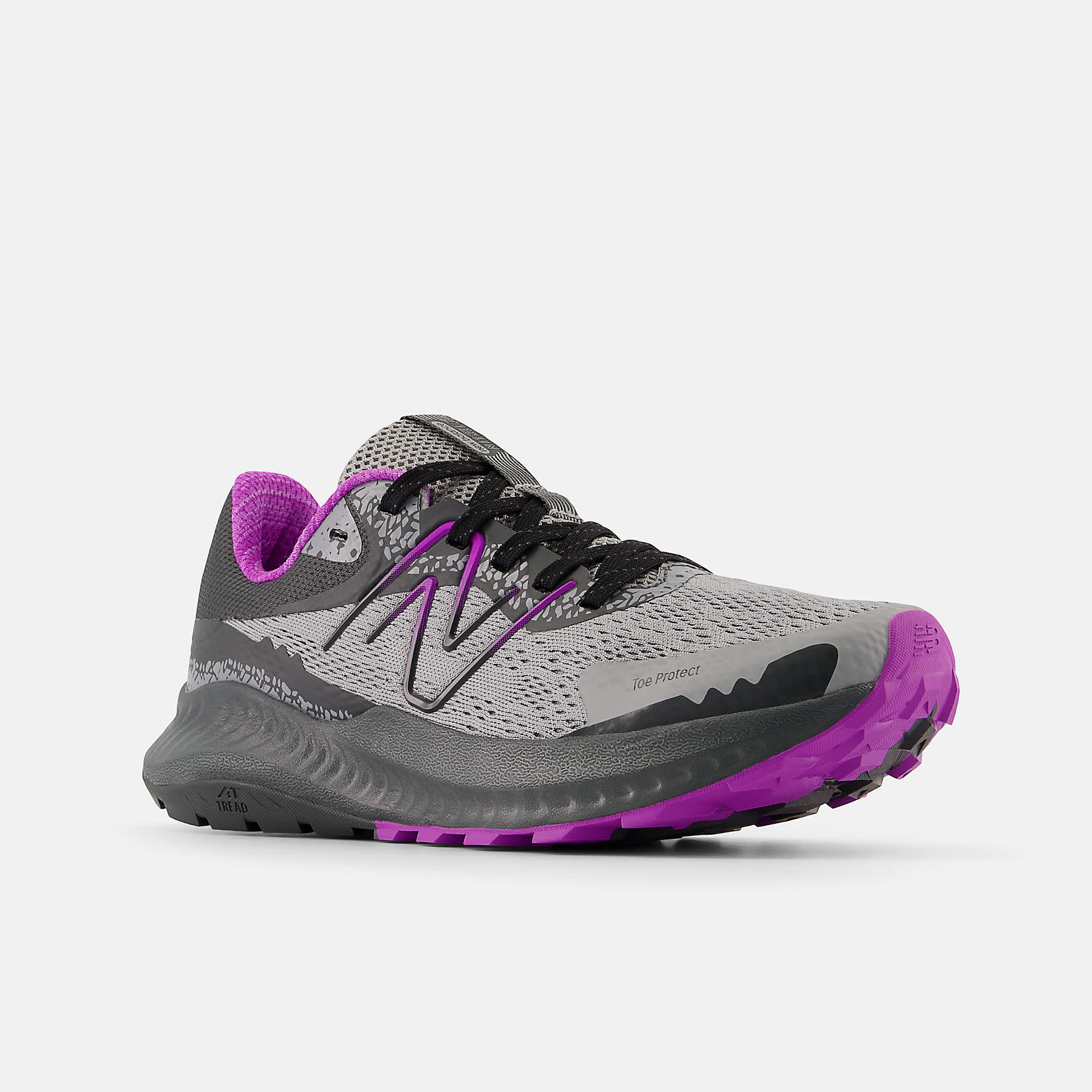 New Balance Nitrel V5 Ladies Trail Running Shoes, Grey/Purple - Gannon ...