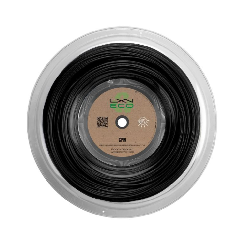 Luxilon Eco Spin 200m Reel - Black - Gannon Sports