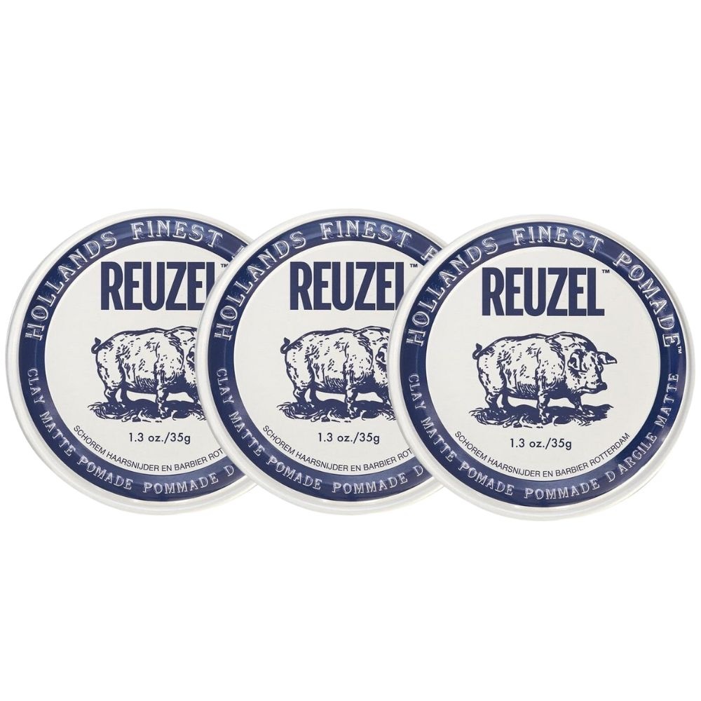 Reuzel Clay Matte Pomade 3-Pack morgen in huis vanaf - €45,95 ...