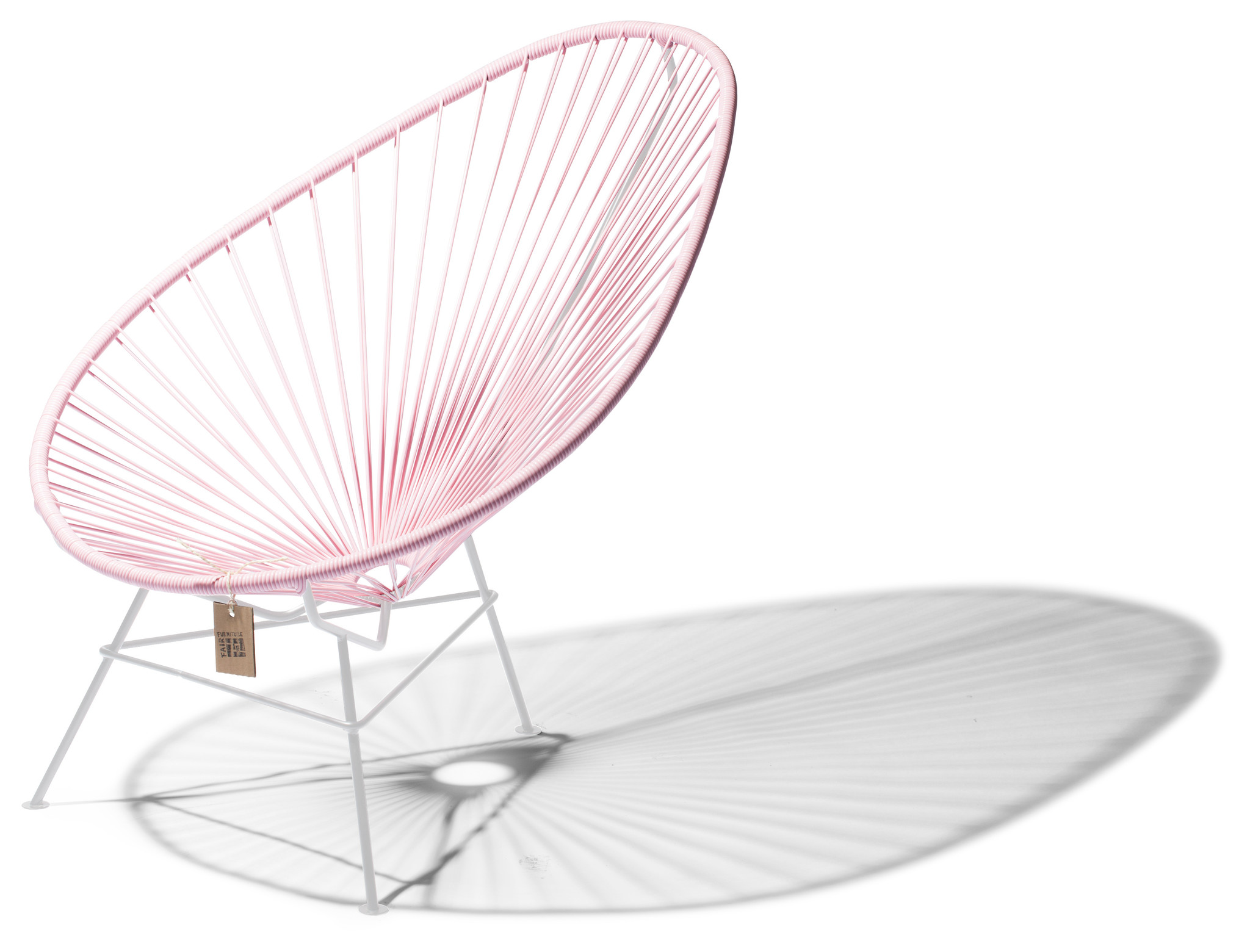 Acapulco chair pink pastel, white frame | The Original Acapulco chair