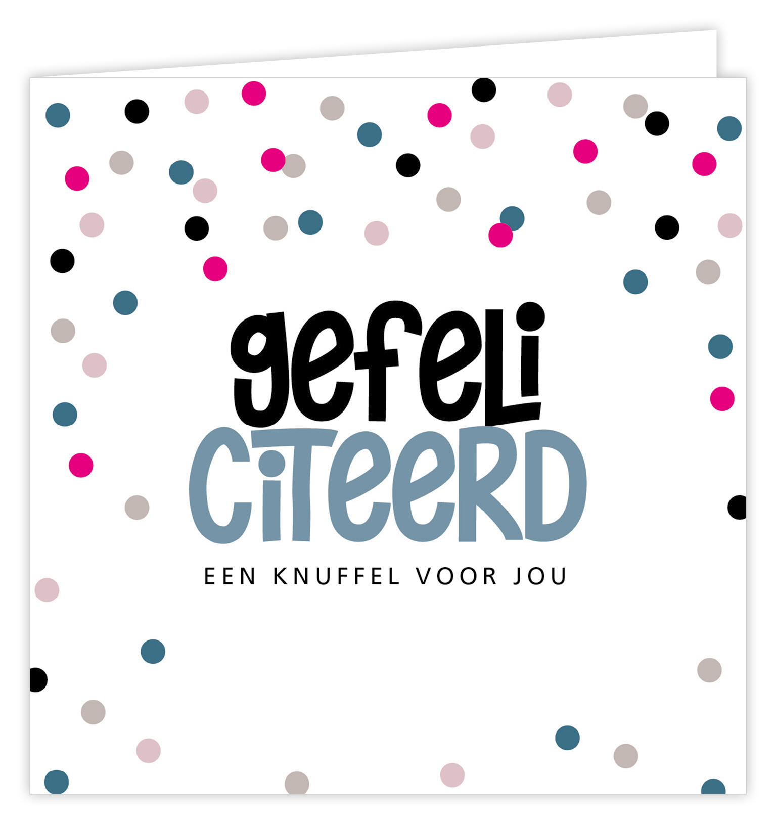 Wenskaart ZOO 6 st. Gefeliciteerd een knuffel voor jou - give-x