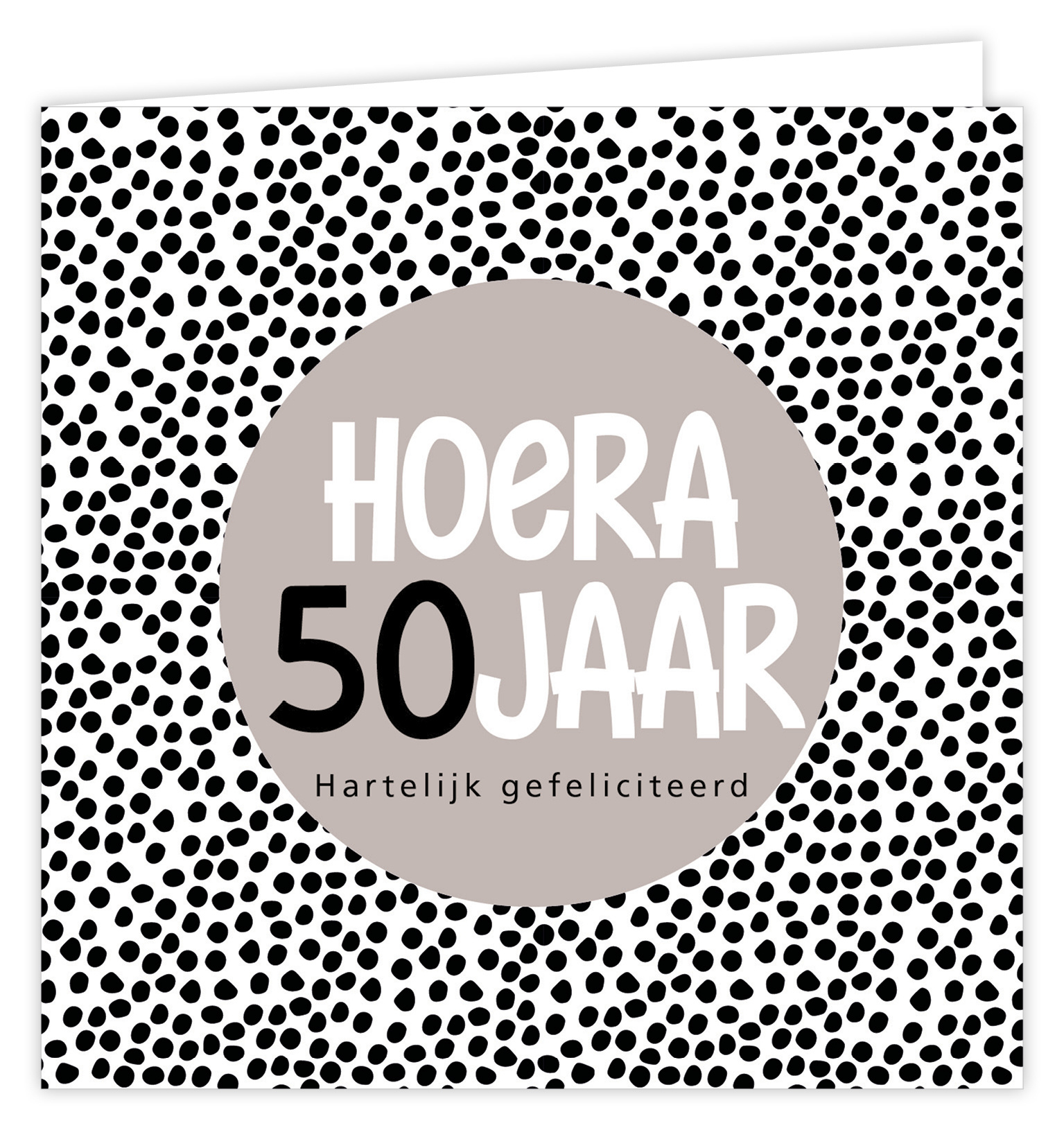 Wenskaart ZOO 6 St. Hoera 50 jaar hartelijk gefeliciteerd - give-x