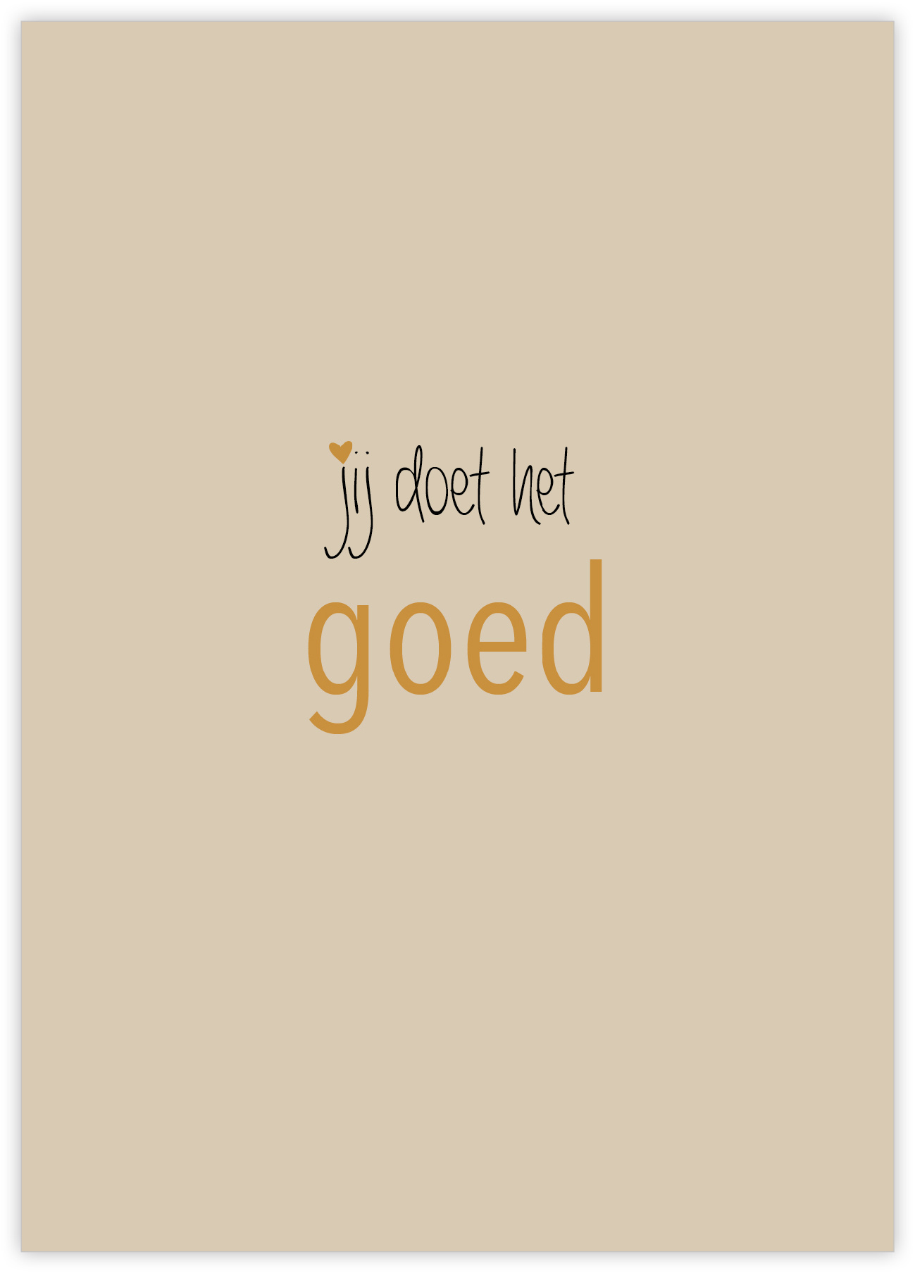 Postkaart Leef 12 st. Jij doet het goed - Give-X