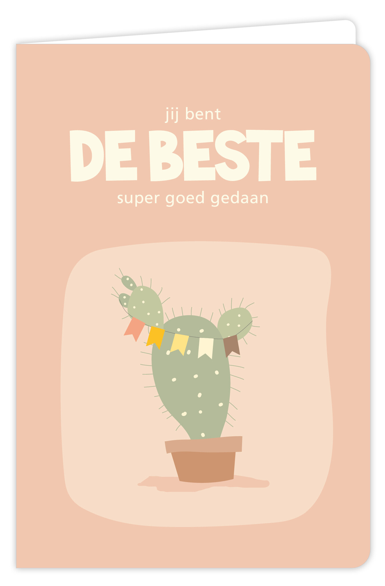 Wenskaart Flow 6 st. Jij bent de beste super goed gedaan - give-x