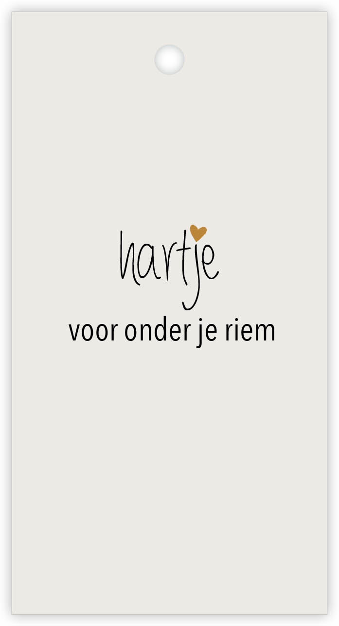 Cadeaukaartje Schatjes 12 st. Hartje voor onder je riem - Give-X ...