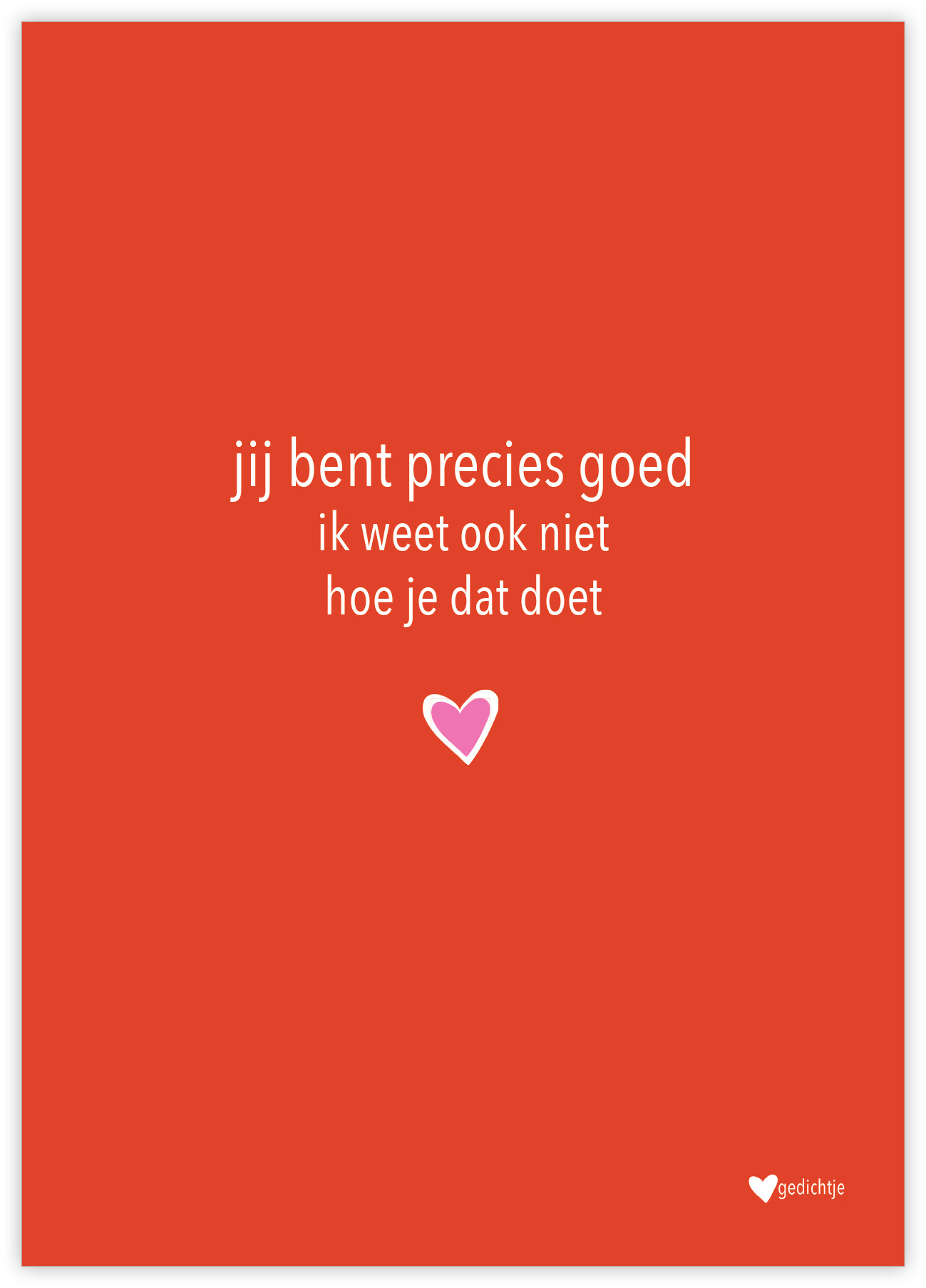Postkaart Knipoog 12 st. Jij bent precies goed - Give-X