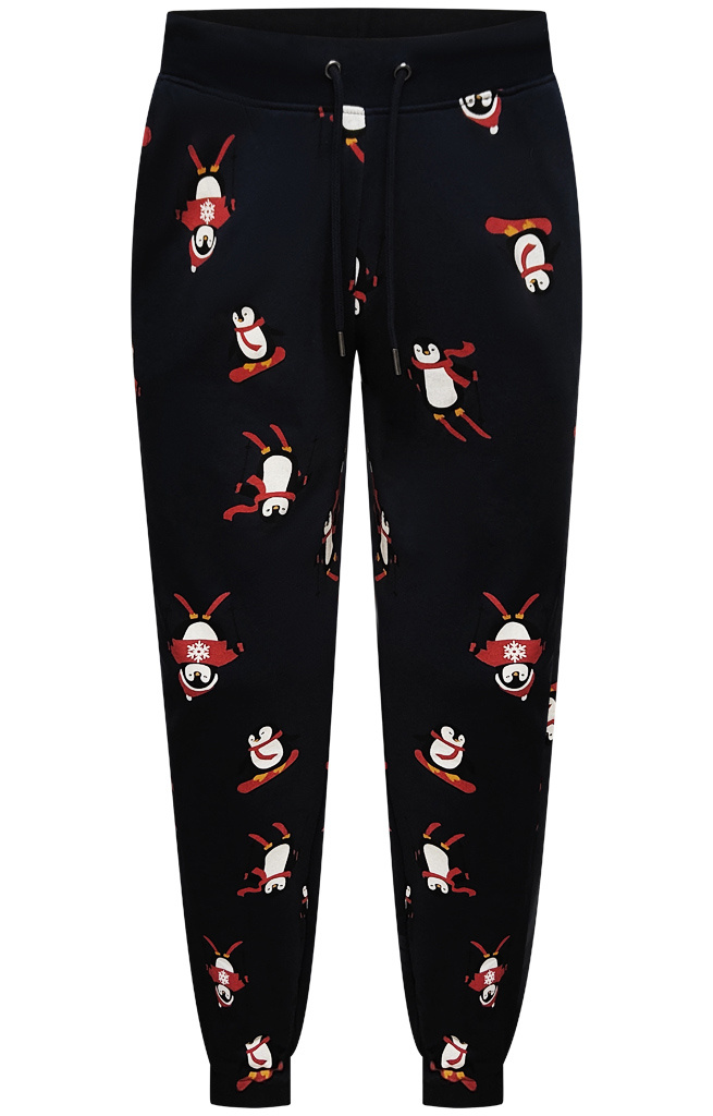 Kerst Broek Pinguin Donkerblauw - Heren - 123kersttrui