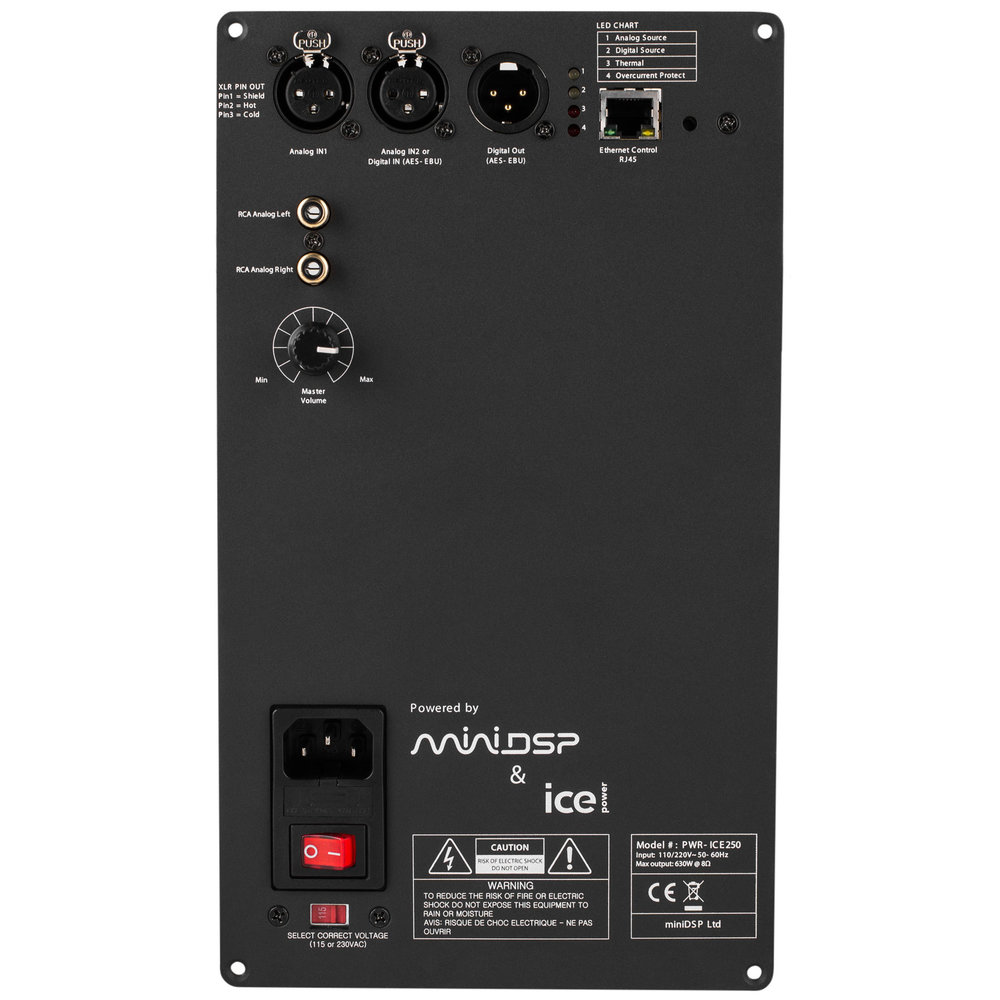 Order miniDSP PWR-ICE250 ICEpower Plate Amplifier - SoundImports