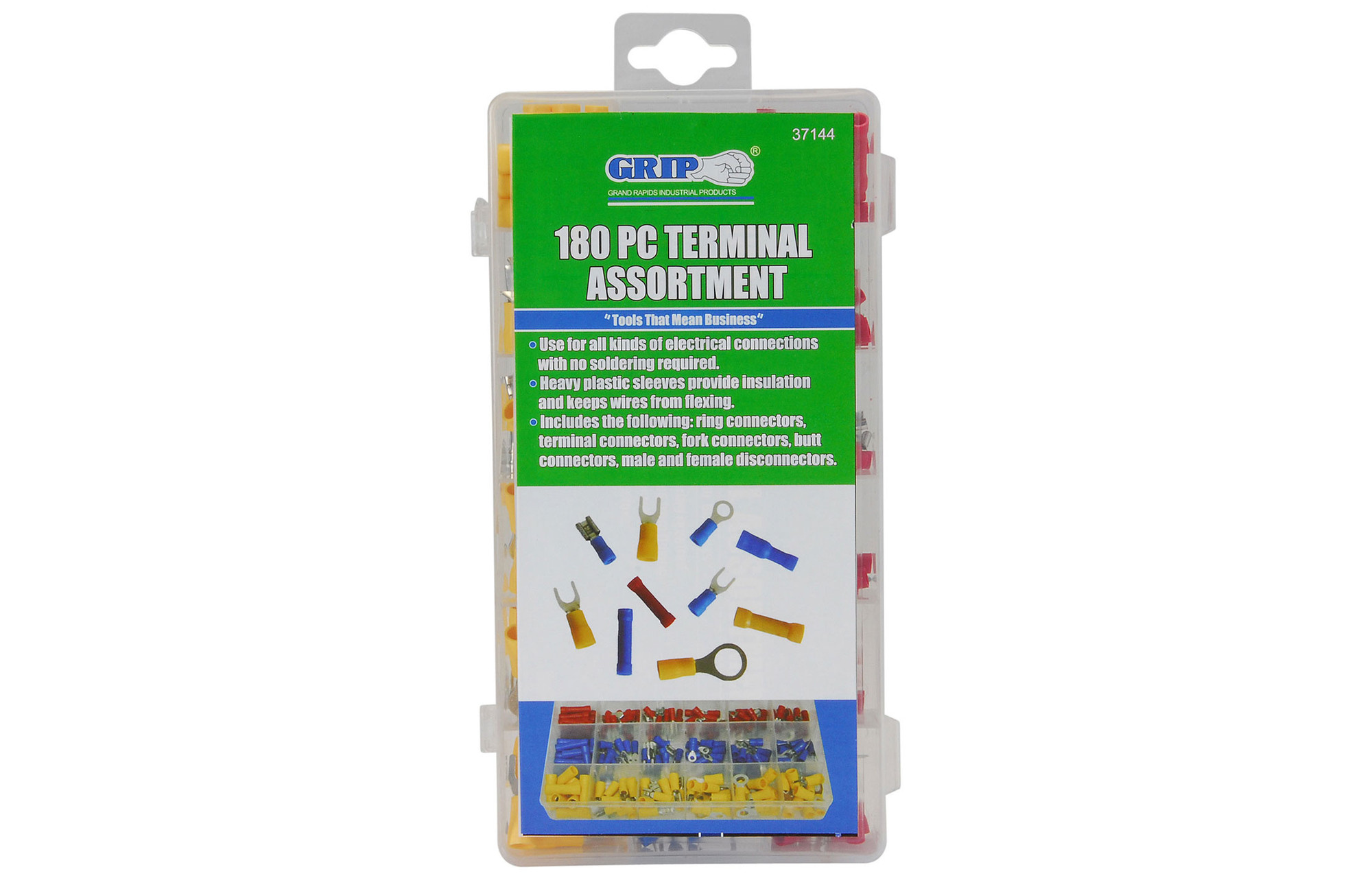 Order the Grip Tools 37144 Electrical Terminal Assortment 180 Pcs ...