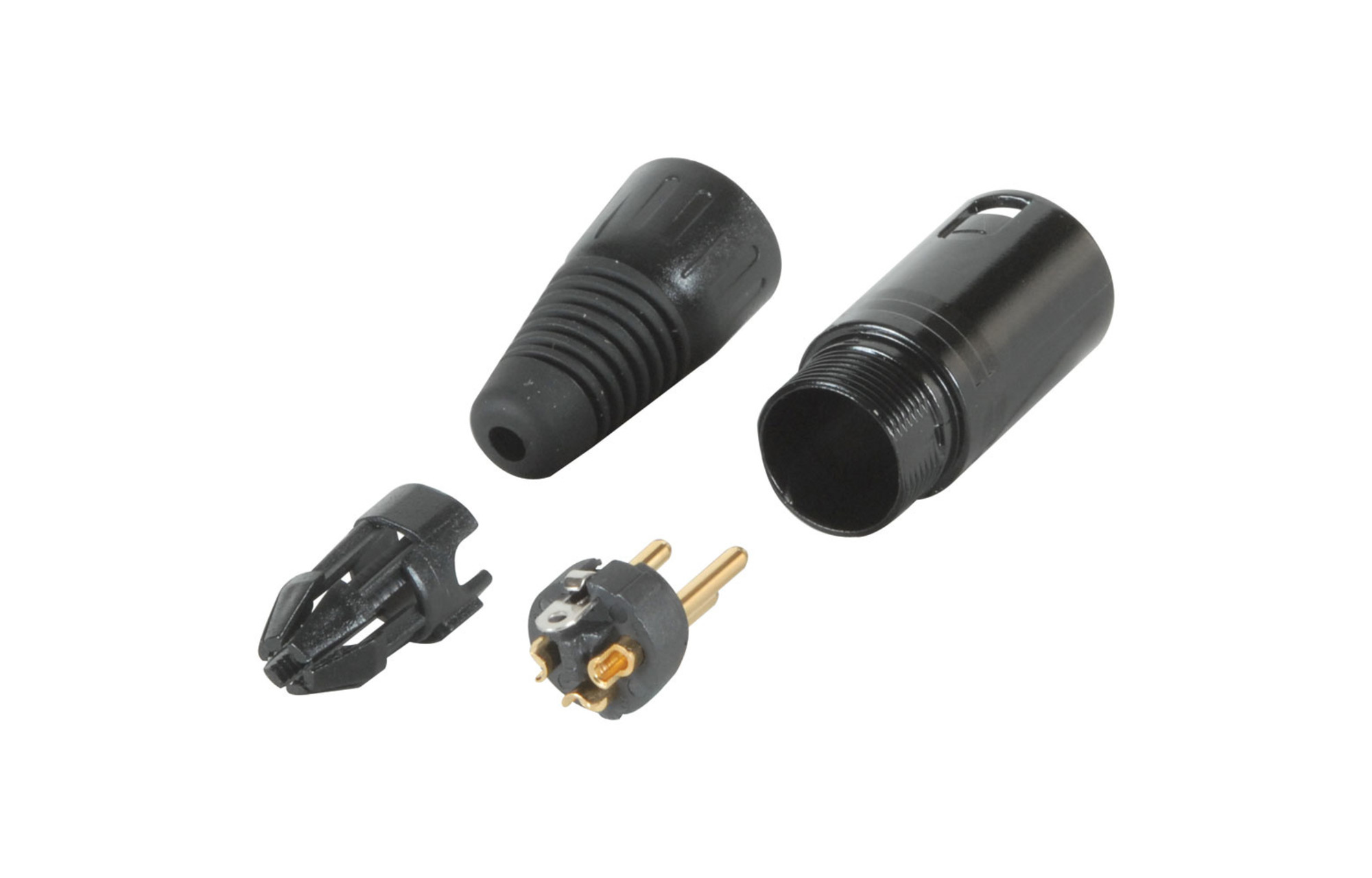 Order the XLR Connector Male Cable Mount Black Satin Solder Type ...
