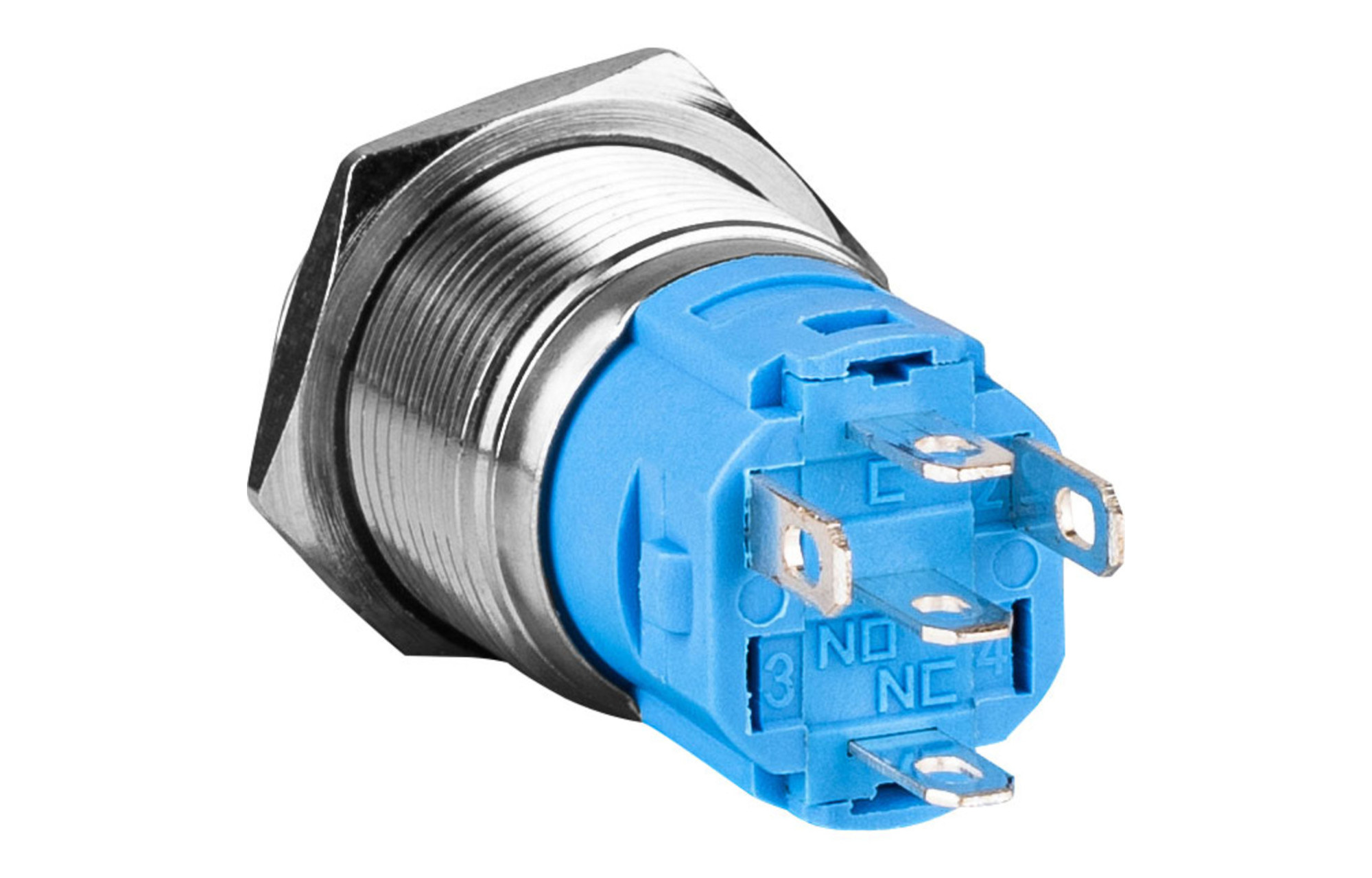 Order the SPDT Latching Stainless Steel Raised Push Button Switch ...