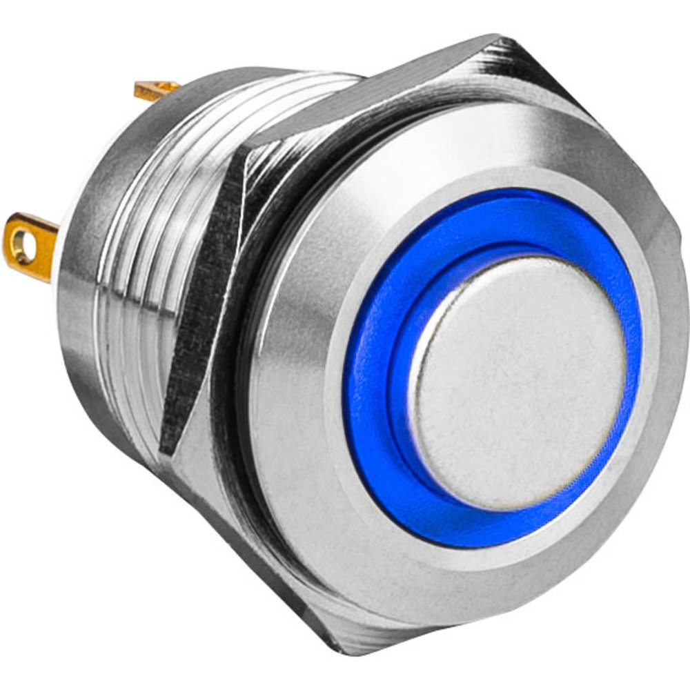 Order SPST N.O. 16mm Waterproof Raised Push Button Switch - SoundImports