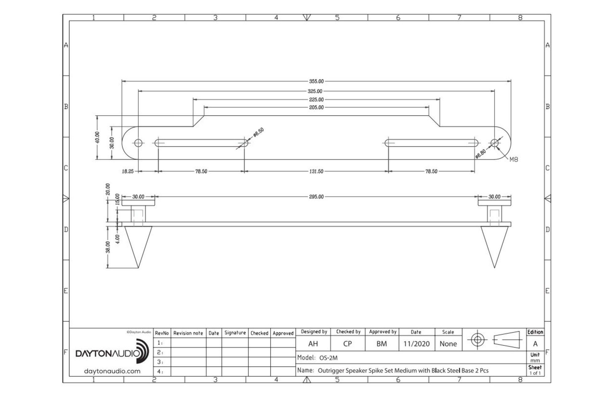 Dayton Audio OS-2S Outrigger HD Speaker Spike Set kaufen - SoundImports