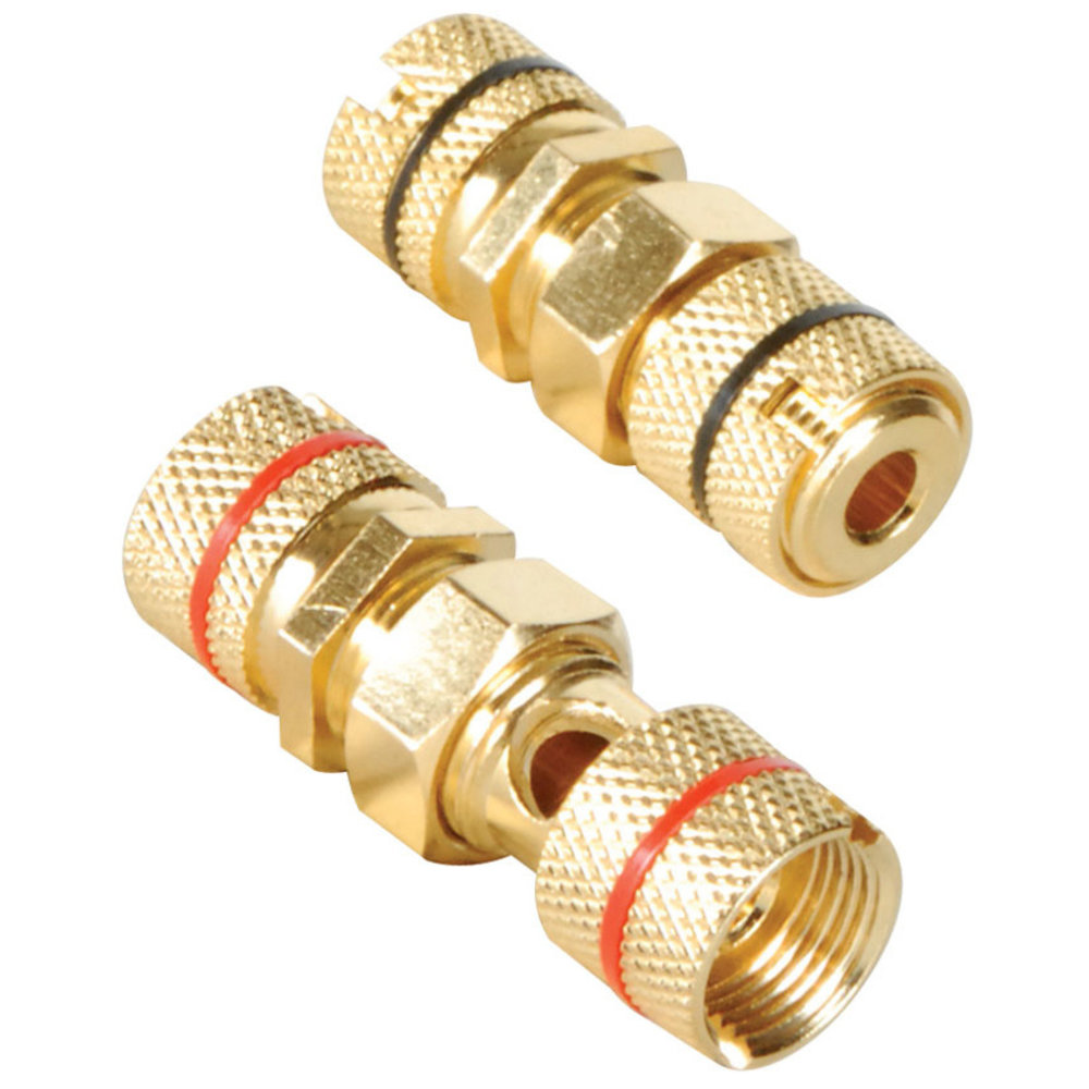 Order Gold Binding Post To Binding Post Hex Type Pair - SoundImports