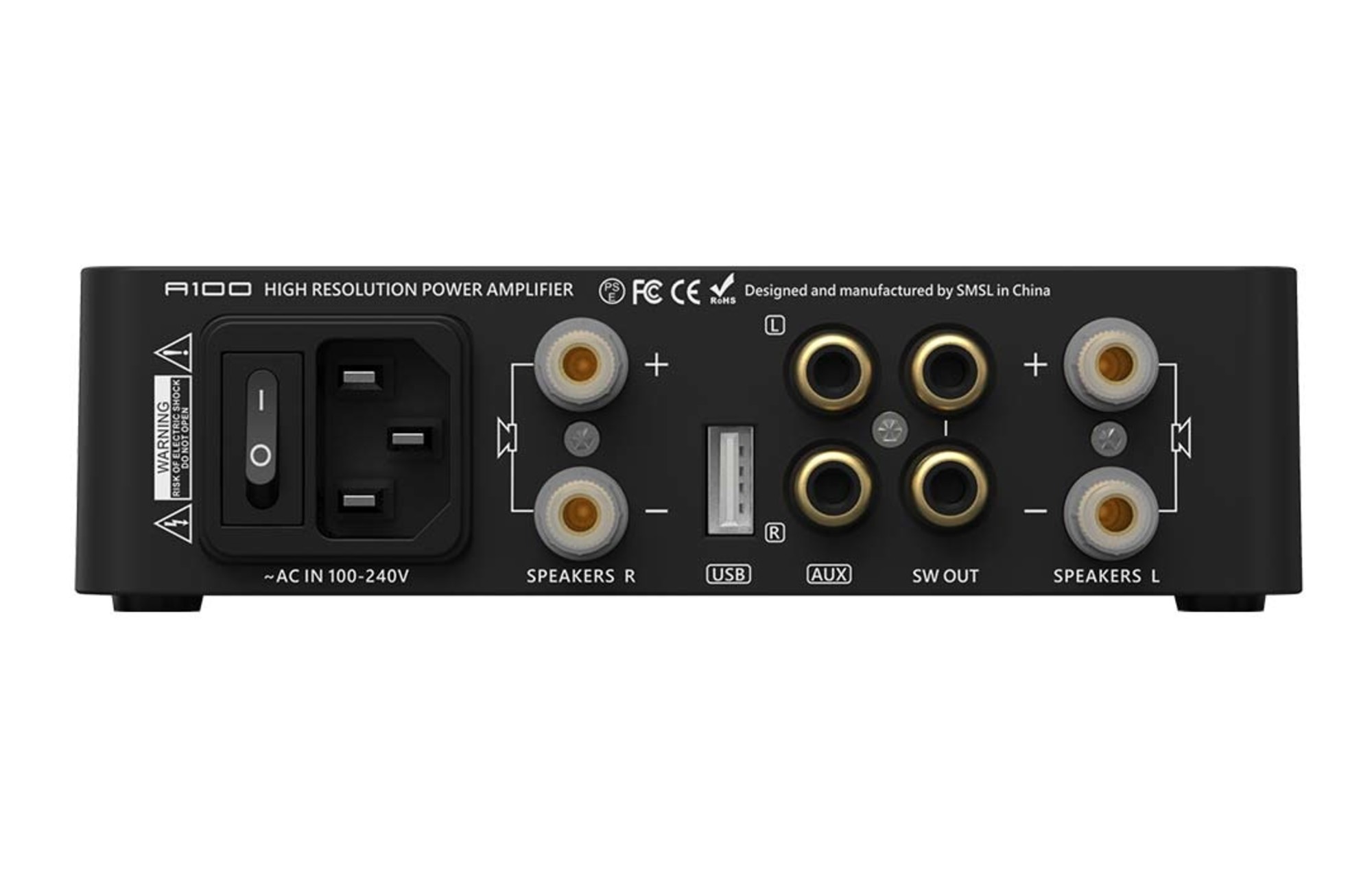 Order the SMSL A100 Bluetooth Infineon Class-D Stereo Amplifier ...