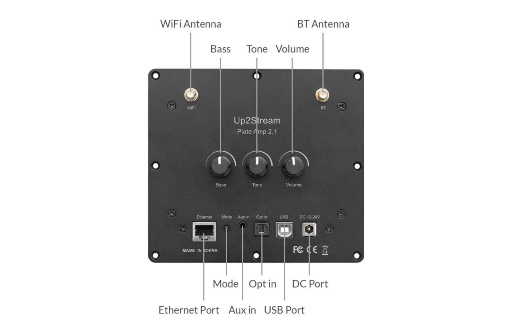 Order the Arylic Up2Stream Plate Amplifier 2.1 - SoundImports