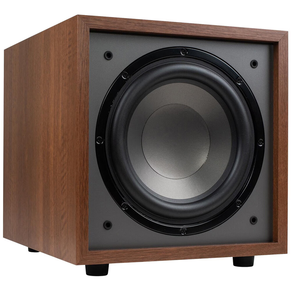 CS1000 10" 180W Aktiv Subwoofer Wood - SoundImports