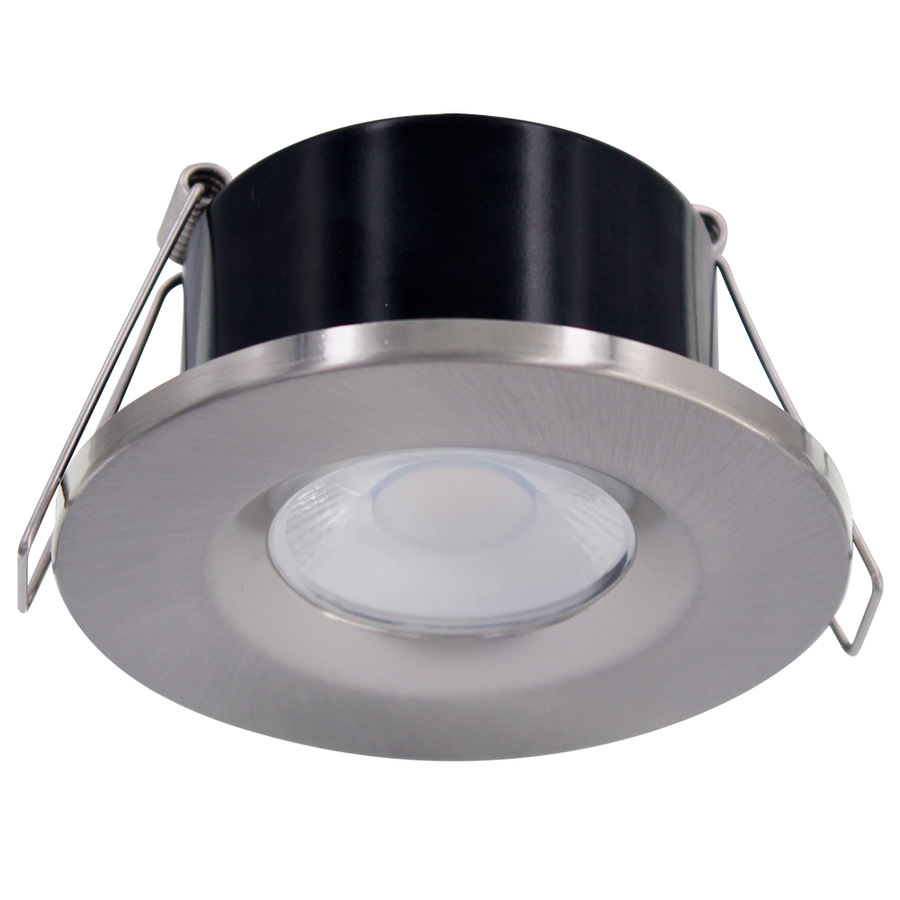 Brushed stainless steel cover ring - Dimmable LED downlight Venezia 6