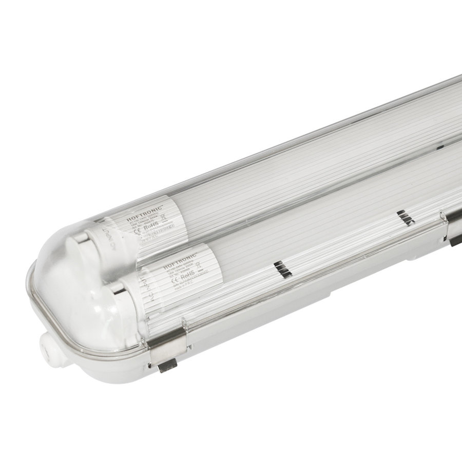 10x LED fixture IP65 6000K 120 cm incl. 2x18 Watt Samsung LED tubes