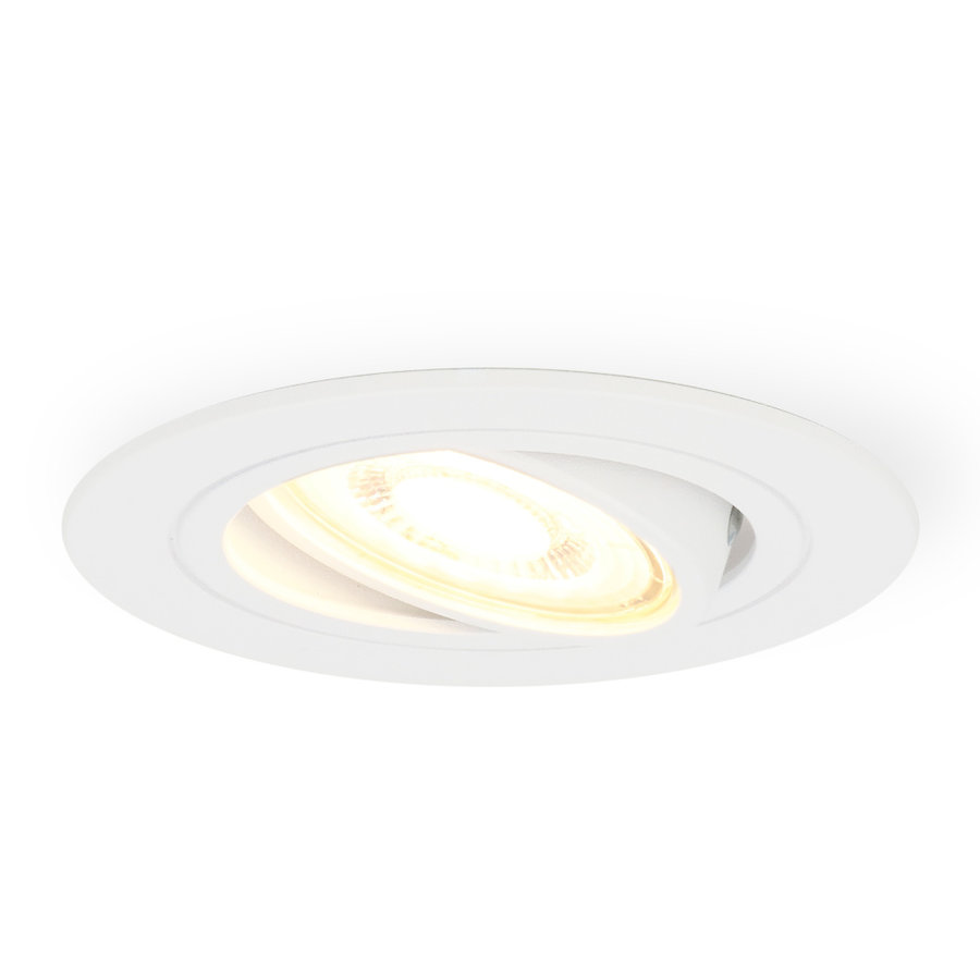 Set van 10 stuks dimbare LED inbouwspots met 5 Watt spot