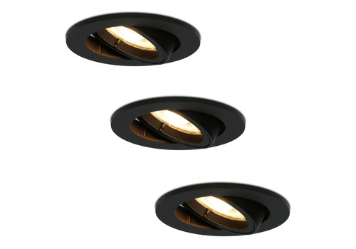 LED Recessed Downlights Black | 50.000 hour lifespan