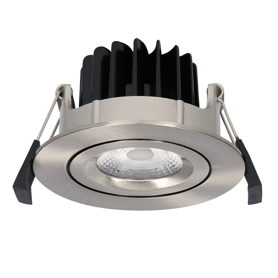 LED-Einbaustrahler Salerno Chrom 8 Watt 2700K IP44 kippbar