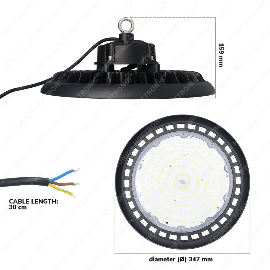 LED High bay 200W 6000K IP65 140lm/W Powered by Hoftronic