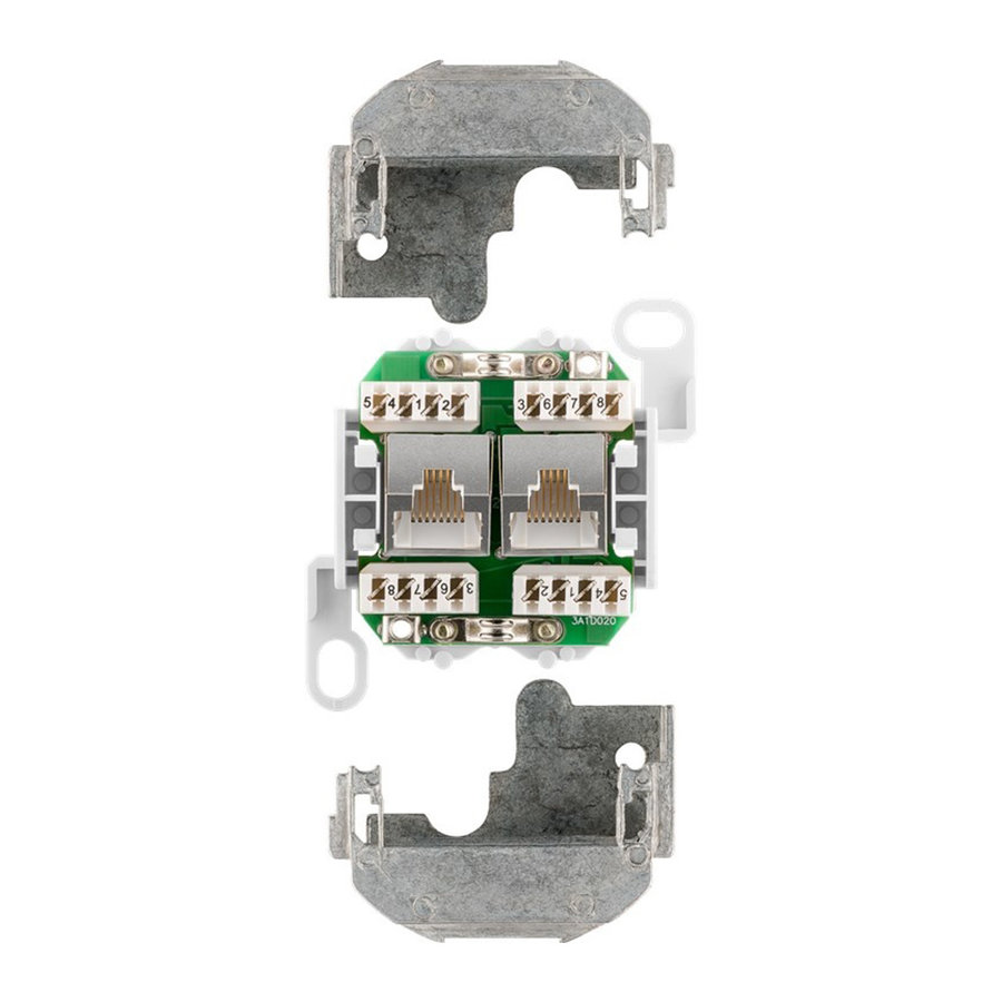 NET CAT5e Network box AP surface mounted universal white