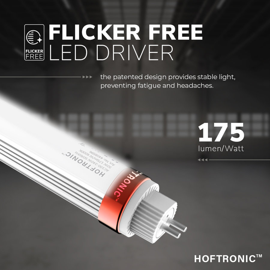 T5 (G5) LED tube 145 cm - 5250 lumen - 6000K (130W/860) flicker-free