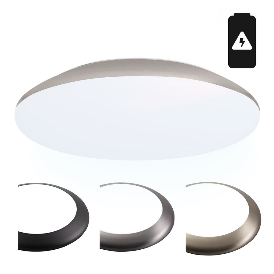 LED Bulkhead met noodaccu 25W 6500K - 2600lm - IK10