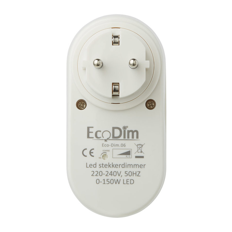 Plug-in dimmer - LED - phase cut - 0-100 watt