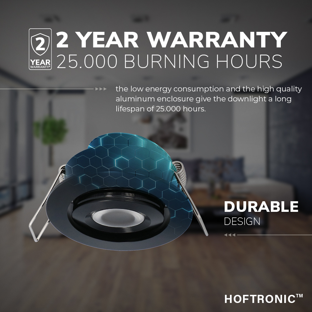 Sienna LED Inbouwspots set Zwart 8x3W 2700K IP44 12V