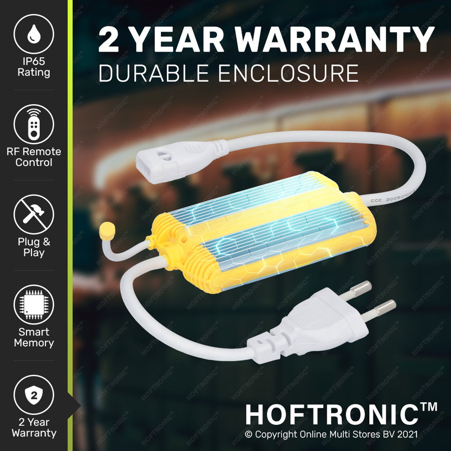 Dimmer LED strip - Plug & Play - incl. RF remote control