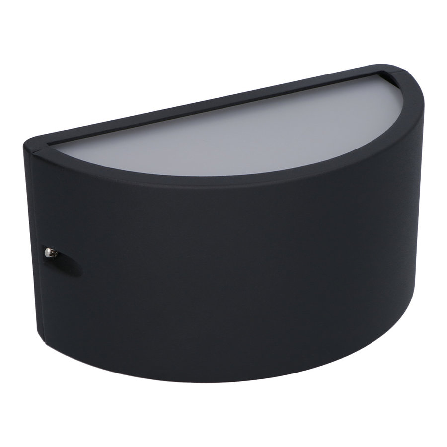 Hugo dimmable LED wall light - excl. E27 light source - IP54 - Black