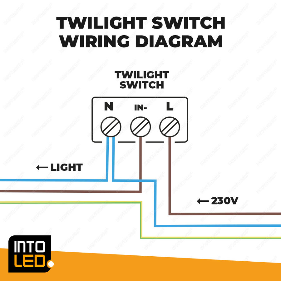 Twilight switch IP65