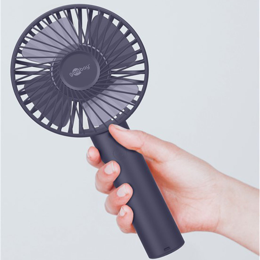 Handventilator - USB - Ø10 cm - Mit Sockel - 4 Positionen