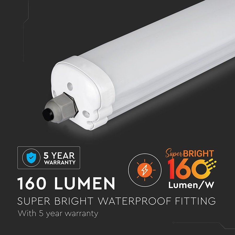 6-pack IP65 LED Waterproof Lamp 150 cm 32W 6500K Linkable